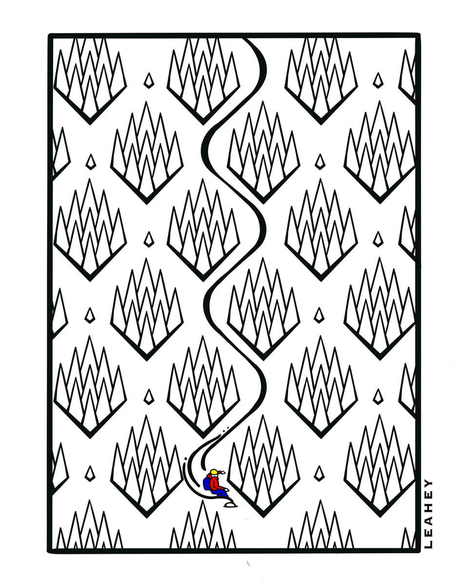 Snowboard Pattern – Jessica Leahey Art